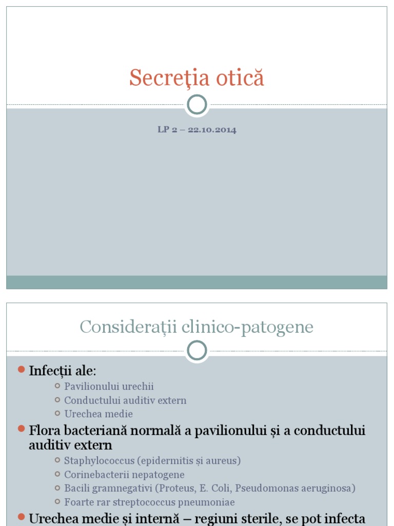 Secretia Otica | PDF