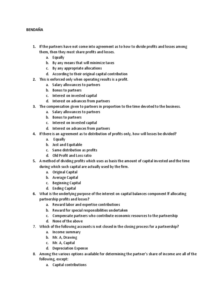 Operations - Theories | PDF | Partnership | Interest