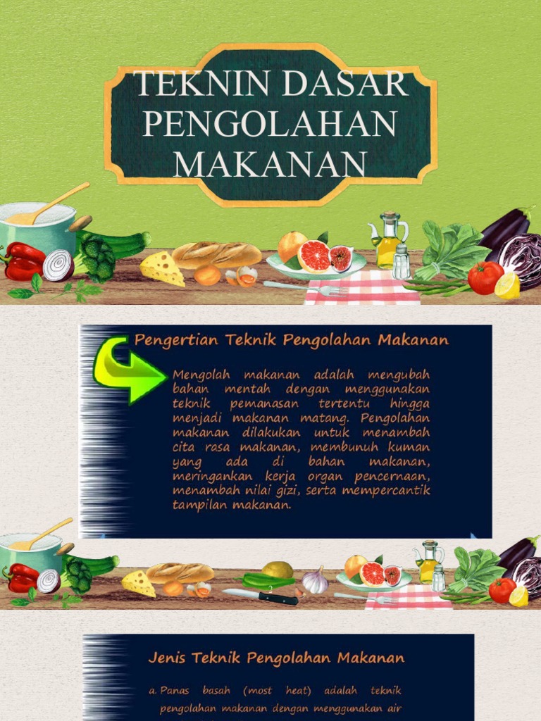 Teknik Dasar Pengolahan Makanan | PDF