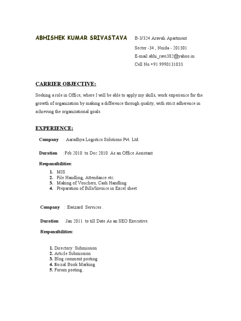 Abhishek RESUME | PDF