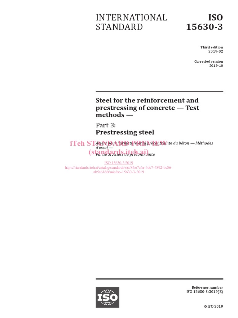Iso 15630 3 2019 | PDF | International Organization For Standardization ...