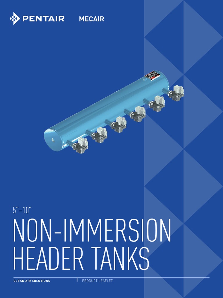 Pentair Mecair Non-Immersion Header Tank Systems | PDF | Pipe (Fluid ...