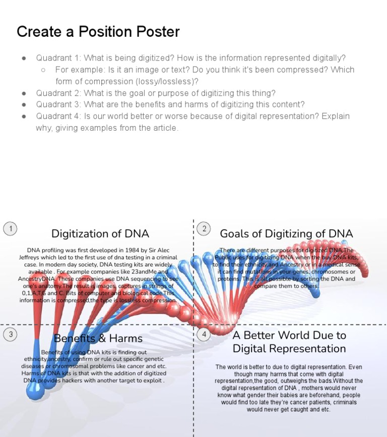 U1L12 Poster Template | PDF | Data Compression | Dna