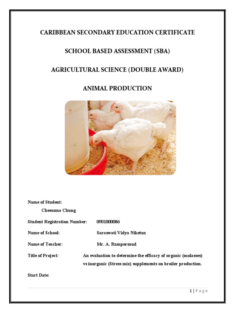 Agri SBA (Broiler) | Download Free PDF | Broiler | Agriculture