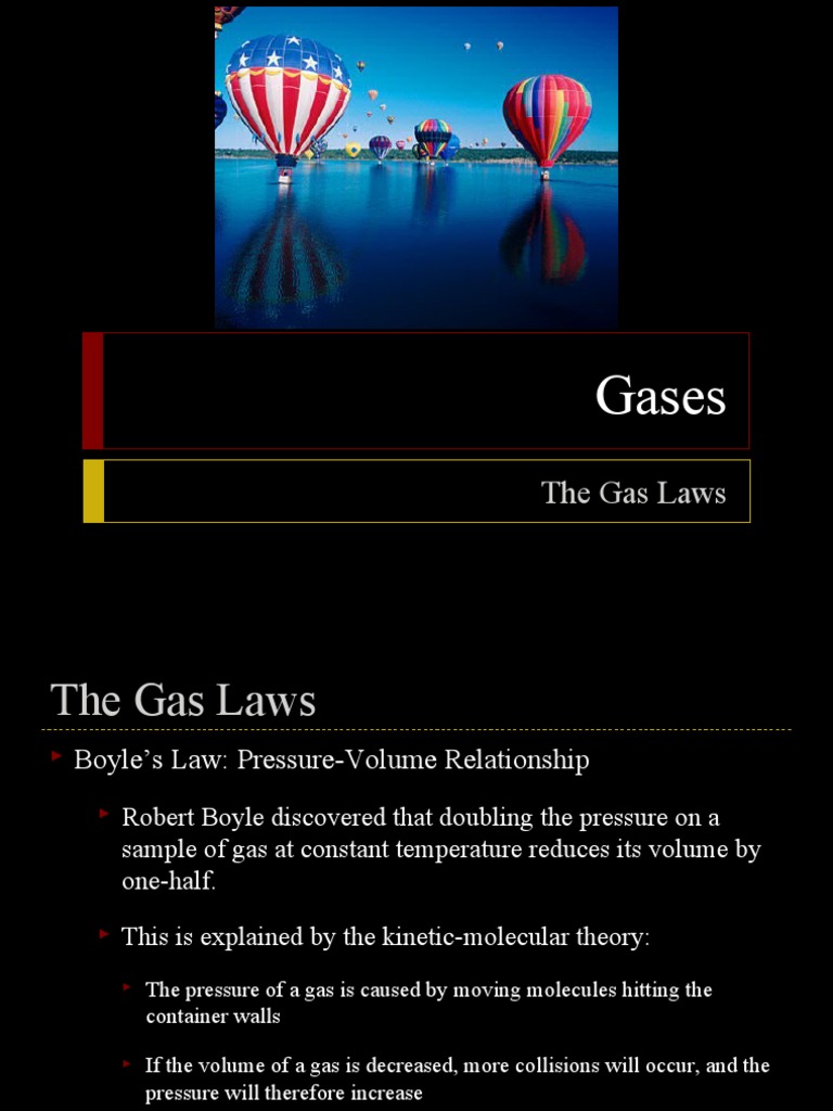 Gas Laws Problems | PDF | Gases | Temperature