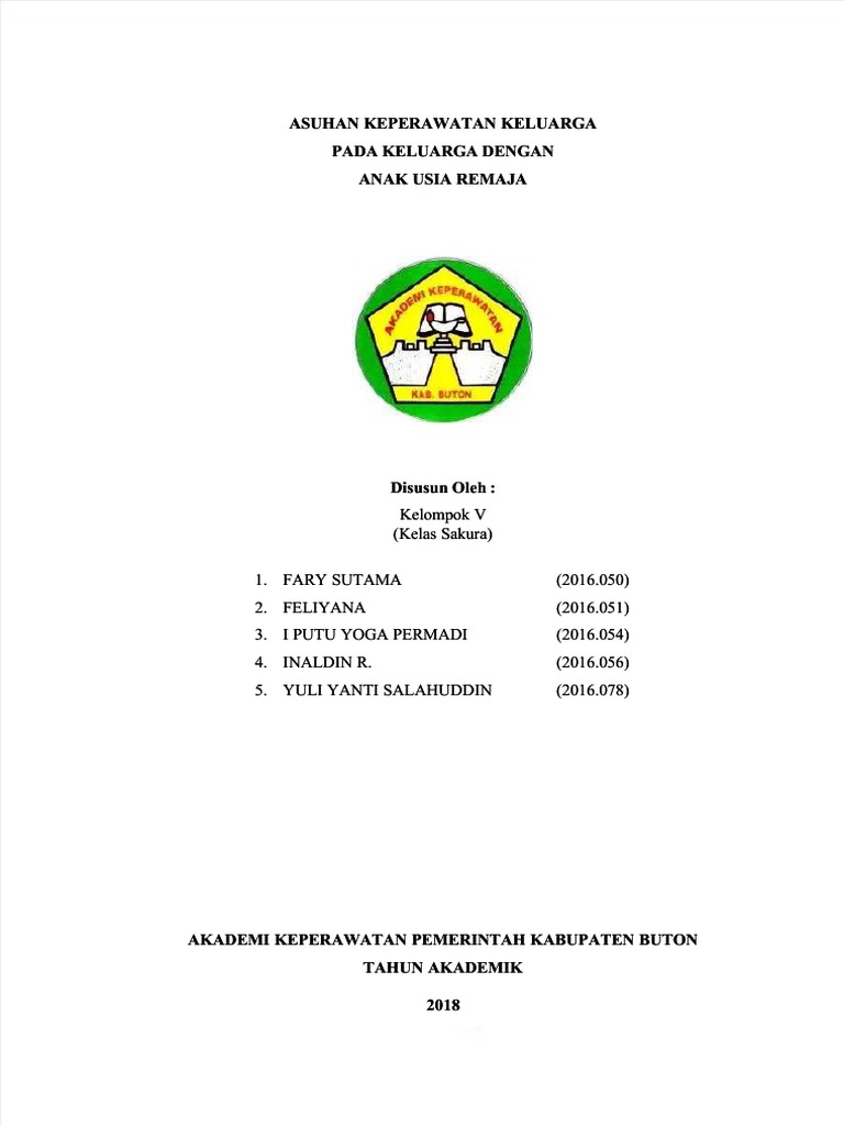 PDF Asuhan Keperawatan Keluarga Pada Keluarga Dengan Anak Usia Remaja ...