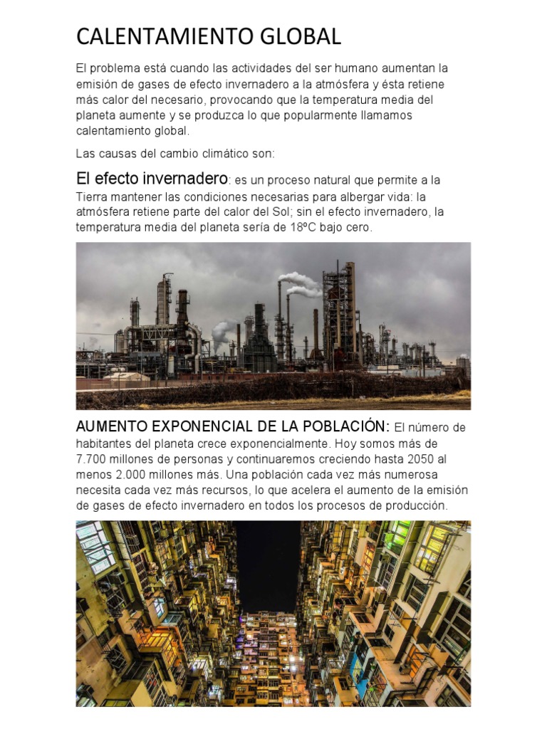 Calentamiento Global | PDF | Cambio climático | Tierra