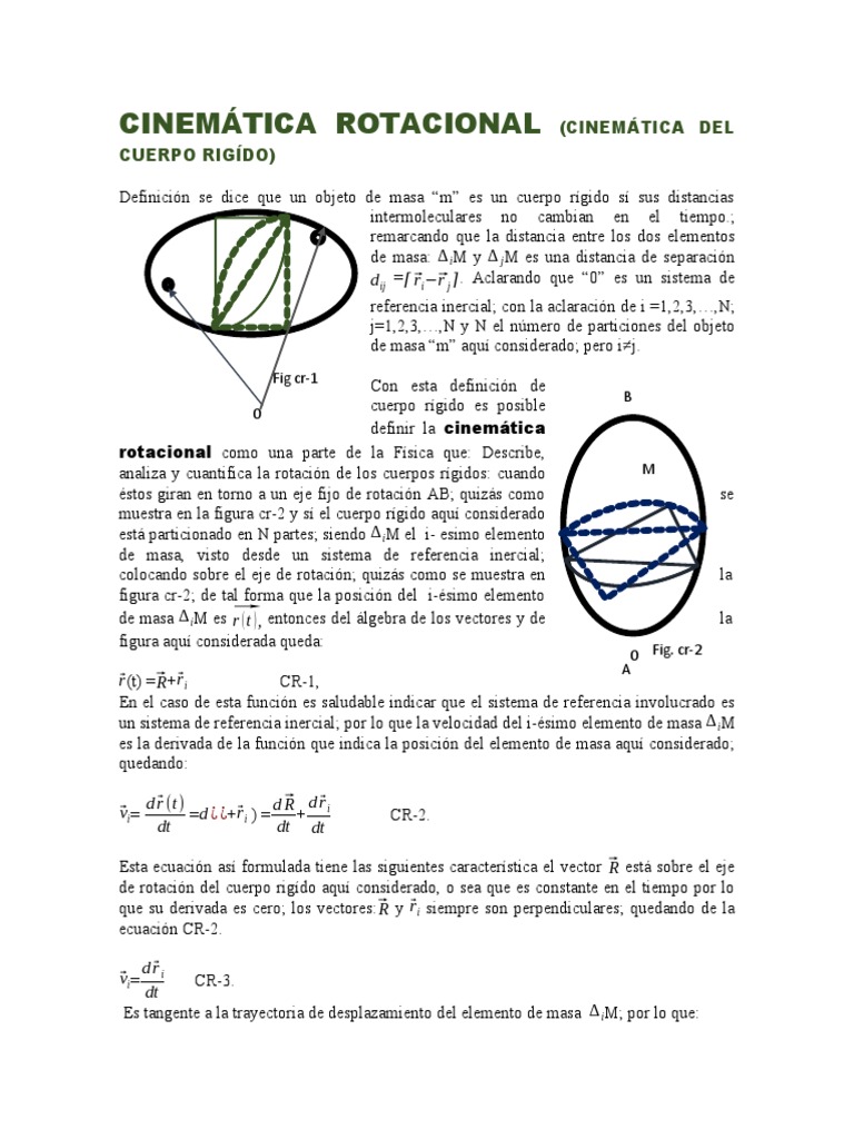 Cinemática Rotacional | PDF | Velocidad | Rotación