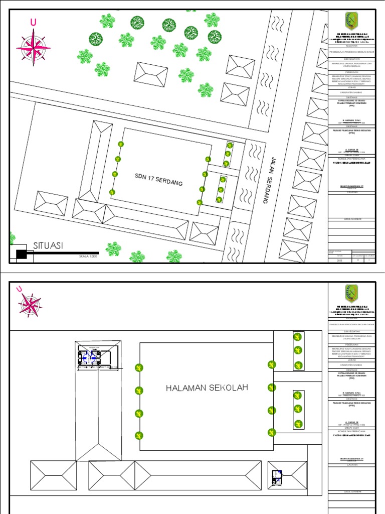 Contoh Gambar Kerja Rehab Toilet SDN 17 Serdang | PDF