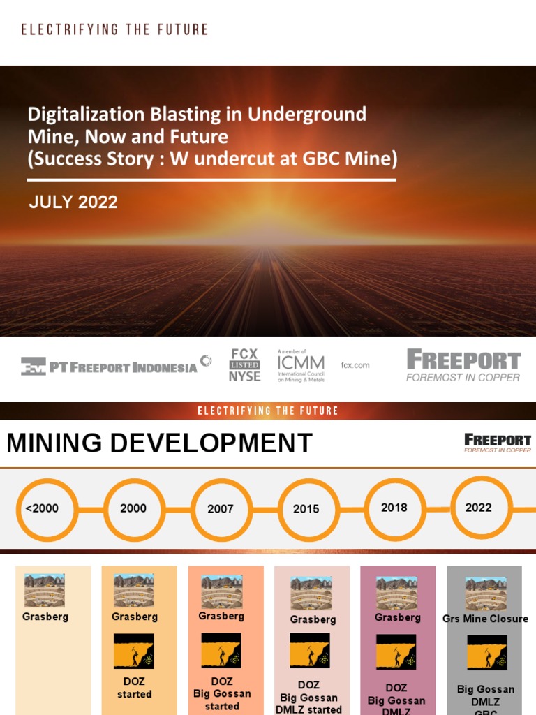 FREEPORT - RIFKI - Digt Blast - PTFI - 1 | PDF | Mining | Drilling