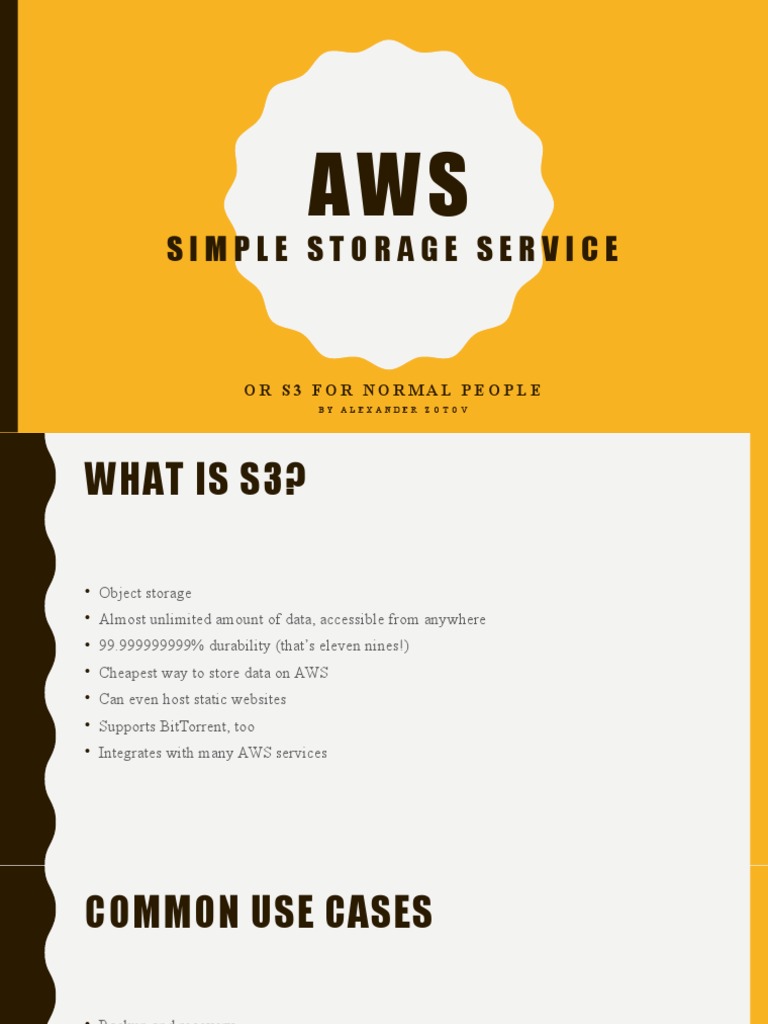 Aws S3 | PDF | Computer Data Storage | Information Age
