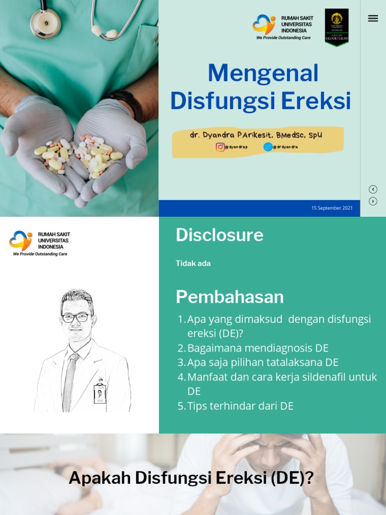 Materi 2. Mengenal Disfungsi Ereksi - 1 | PDF