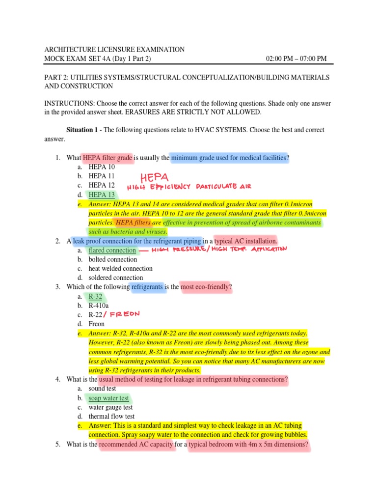 Mock Ale Set 4a Day 1 Part 2 | PDF | Duct (Flow) | Steel