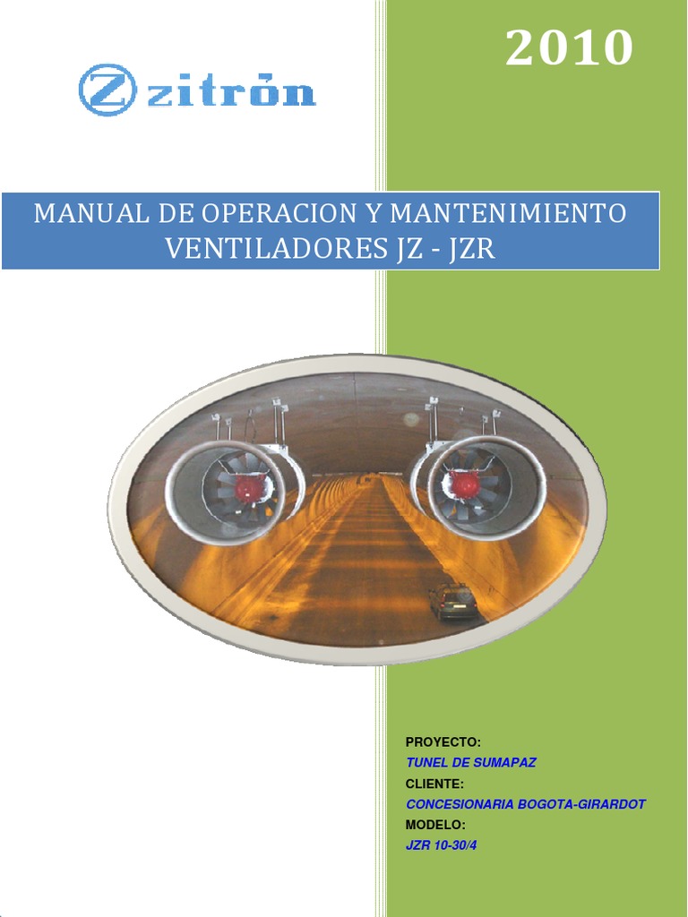 Ventilador - Manual de Operacion y Mantenimiento ZITRON | Descargar ...