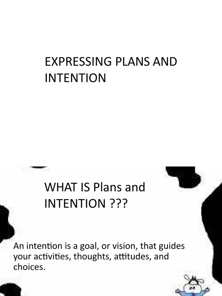 Expressing Intention | PDF | Grammatical Tense | Grammar