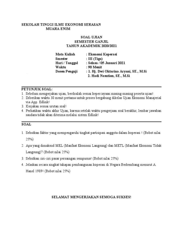 Ekonomi Koperasi | PDF