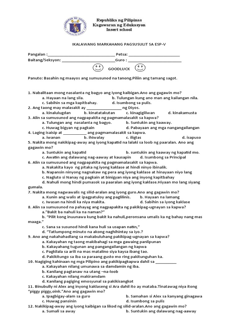 PT - Esp 5 - Q2 | PDF