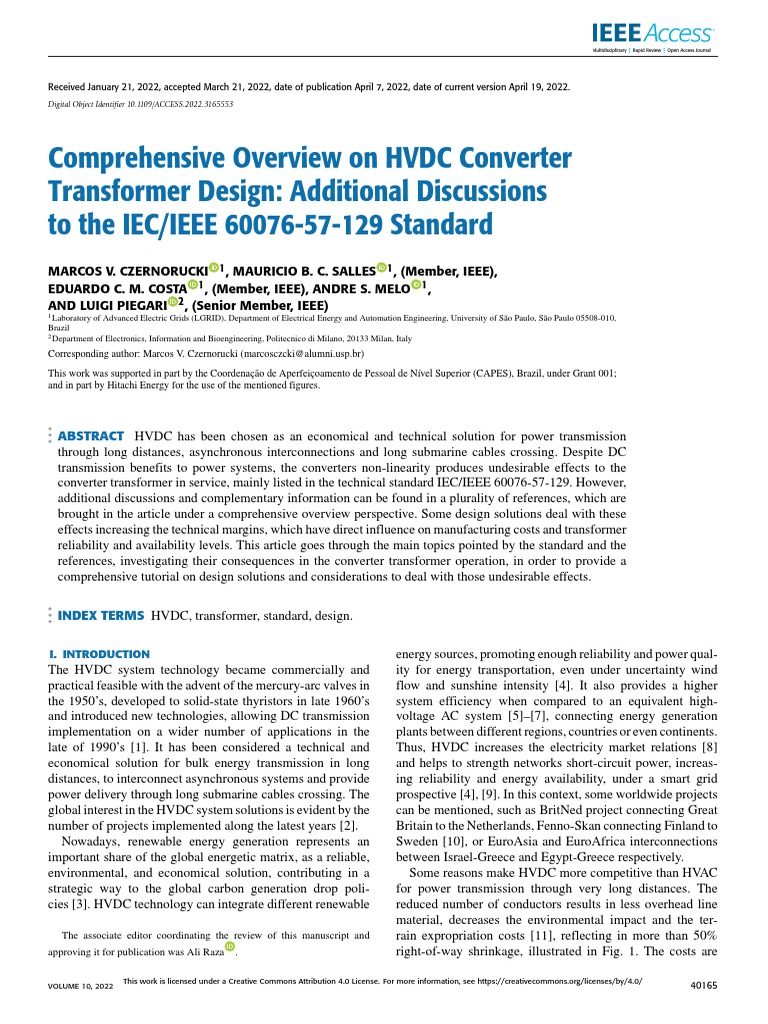 HVDC Ieee Iec 1671434820 | PDF | High Voltage Direct Current | Transformer