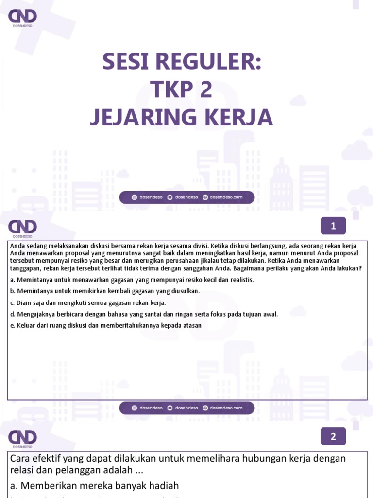 TKP 2 Jejaring Kerja | PDF