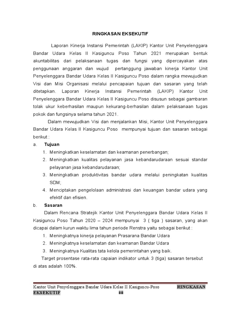 Ringkasan Eksekutif | PDF