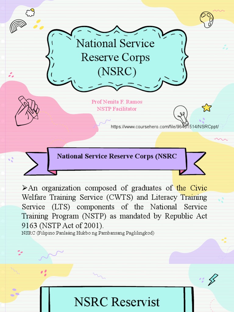 NSRC: National Service Reserve Corps Explained | PDF | National ...