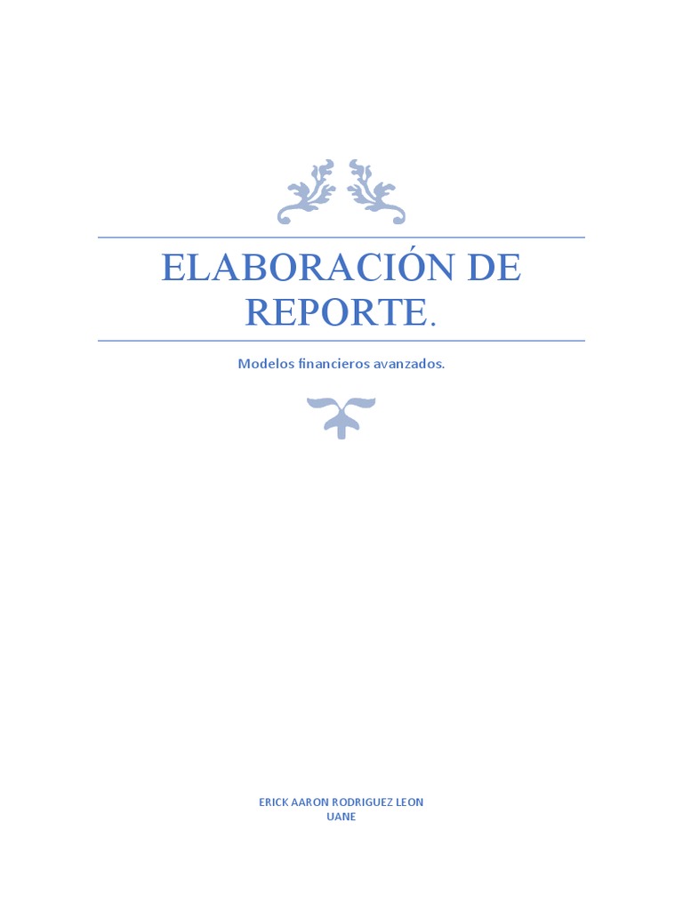 Elaboración de reporte | PDF | Macro (informática) | Microsoft Excel