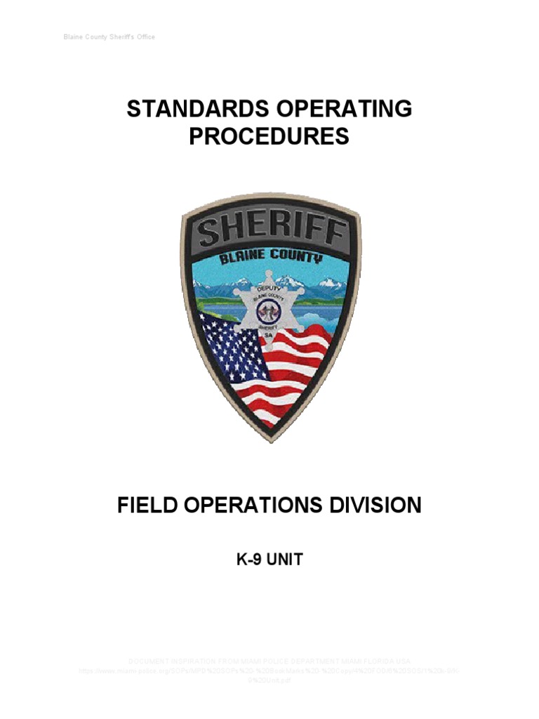 FiveM BCSO K-9 SOP | PDF | Police Dog | Police