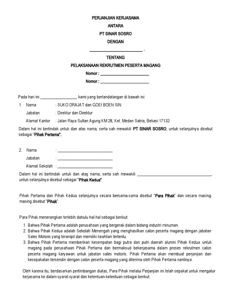 PKS - PT Sinar Sosro | PDF