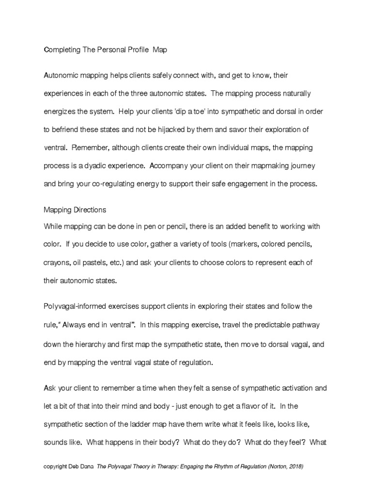 Completing A Personal Profile Map | PDF | Cognition | Cognitive Science