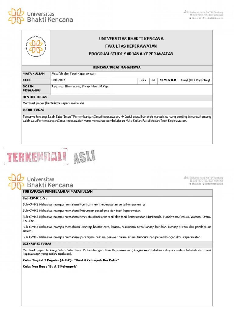 Format Tugas Falsafah (Ganjil 2022-2023) | PDF