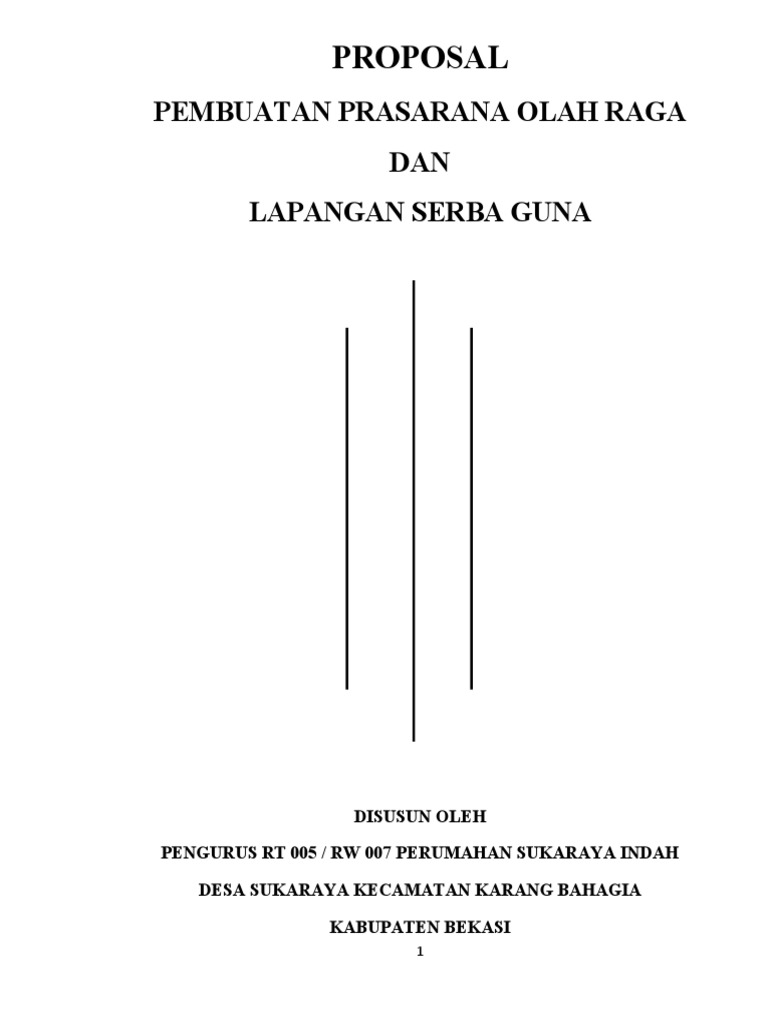 Proposal Lapangan Blok C | PDF