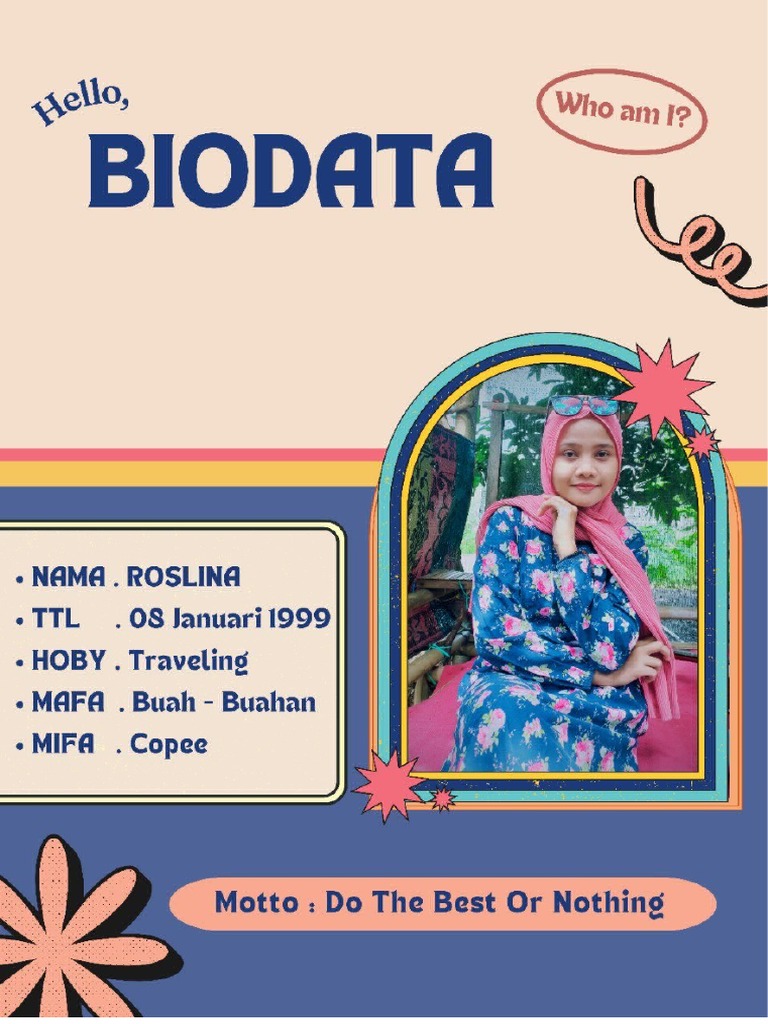 Biodata Diary Pdf