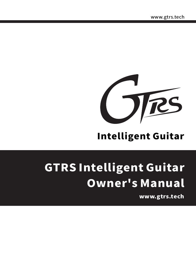 GTRS Intelligent Guitar Manual | PDF | Operating System Families ...