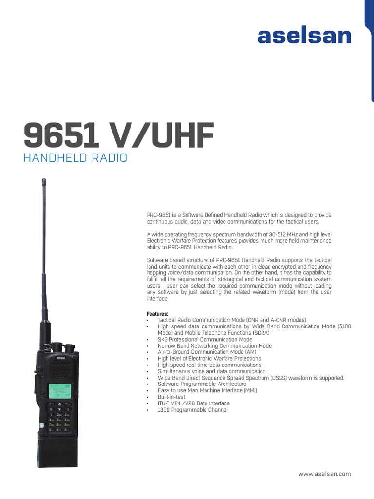 VUHF Handheld | PDF | Radio | Duplex (Telecommunications)