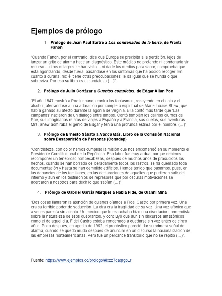 Ejemplos de Prólogo | PDF | Edgar Allan Poe