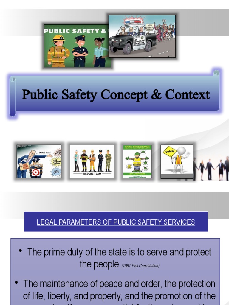 Public Safety Concept - Context - PCOL DEL CAMAT (RET) | PDF | Safety ...
