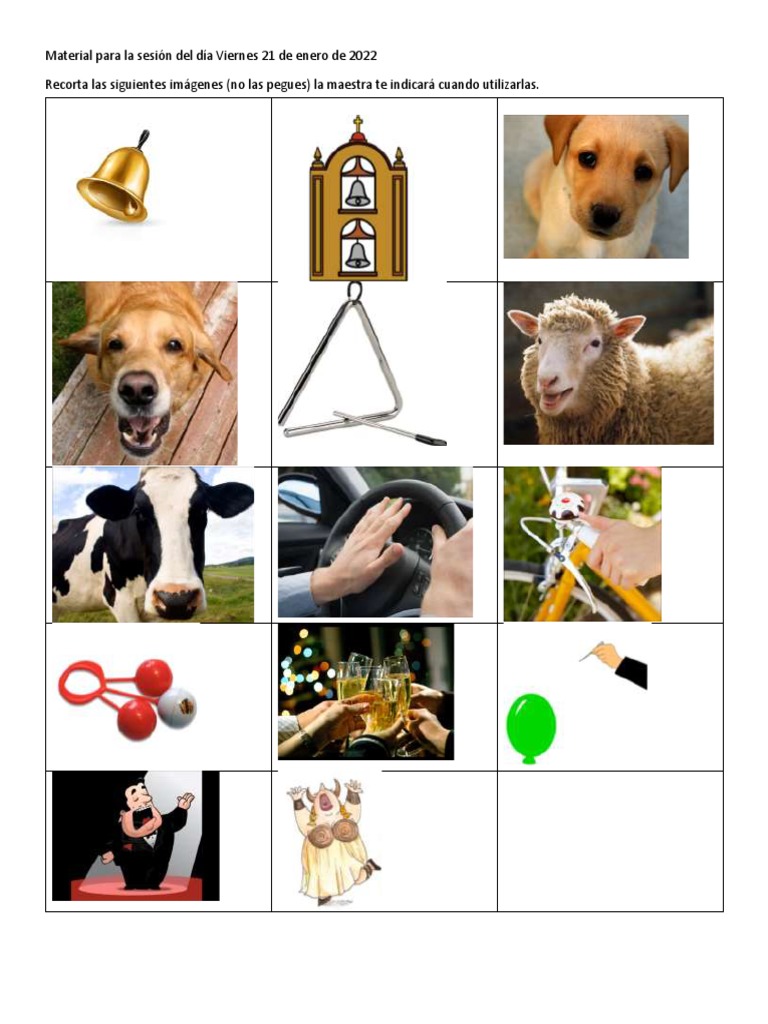 Materiales Sonidos Graves y Agudos . | PDF