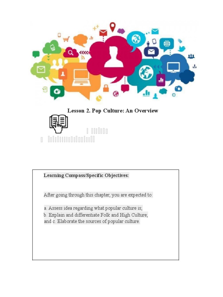 LESSON 2 GEL 423 Popular Culture An Overview. | PDF | Popular Culture ...