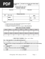 Khoa Kỹ Thuật Máy Tính Đề 2 It012 - Tổ Chức & Cấu Trúc Máy Tính Ii | PDF