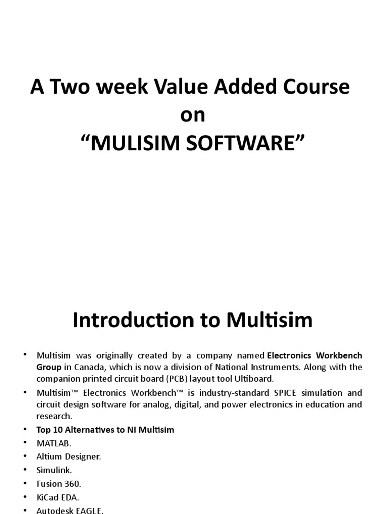 Multisim | PDF | Electrical Network | Electronics