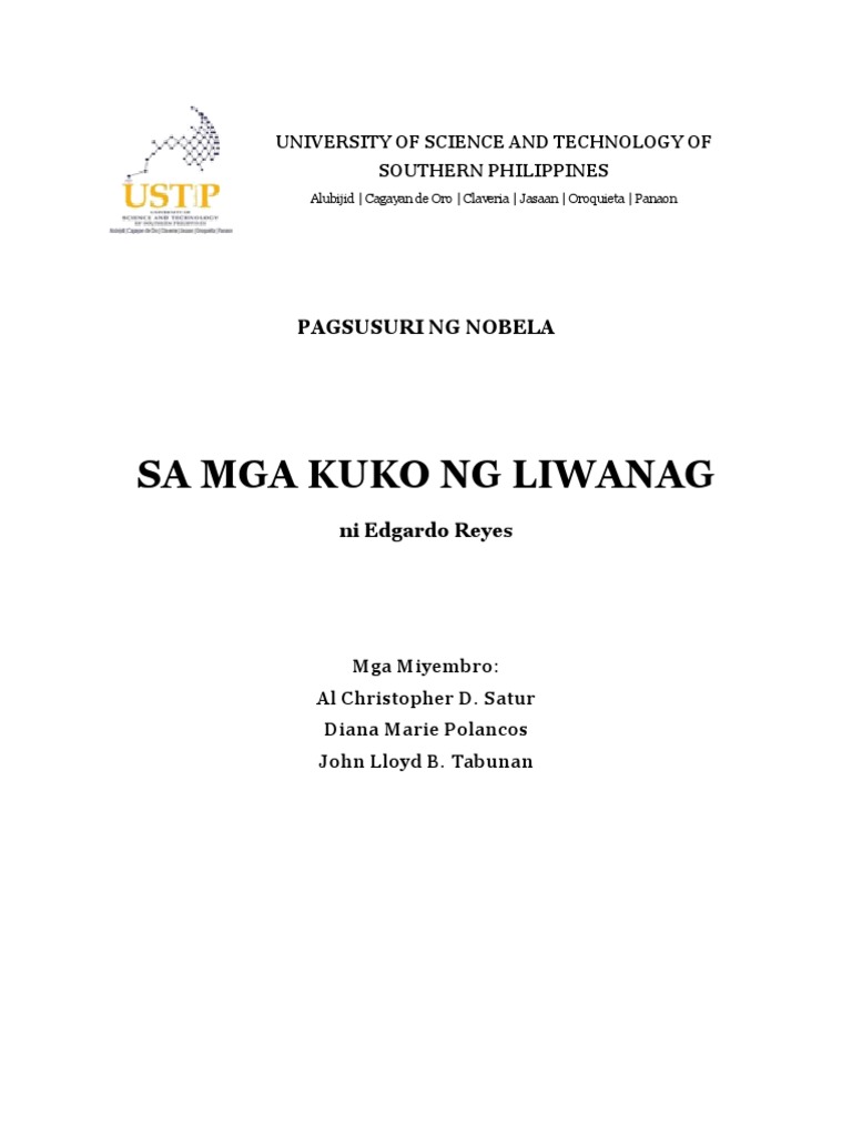 Group 1 - Pagsusuri NG Nobela | PDF