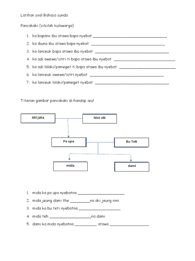 Latihan Soal Bahasa Sunda | PDF | Pengembangan Diri