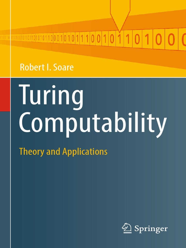 Turing Computability Robert I Soare Pdf Computability Theory Theory Of Computation