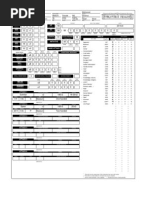 D20 Modern Character Sheet | PDF | D20 System | Tabletop Games