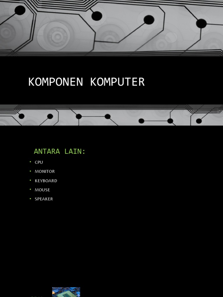 Komponen Komputer | PDF