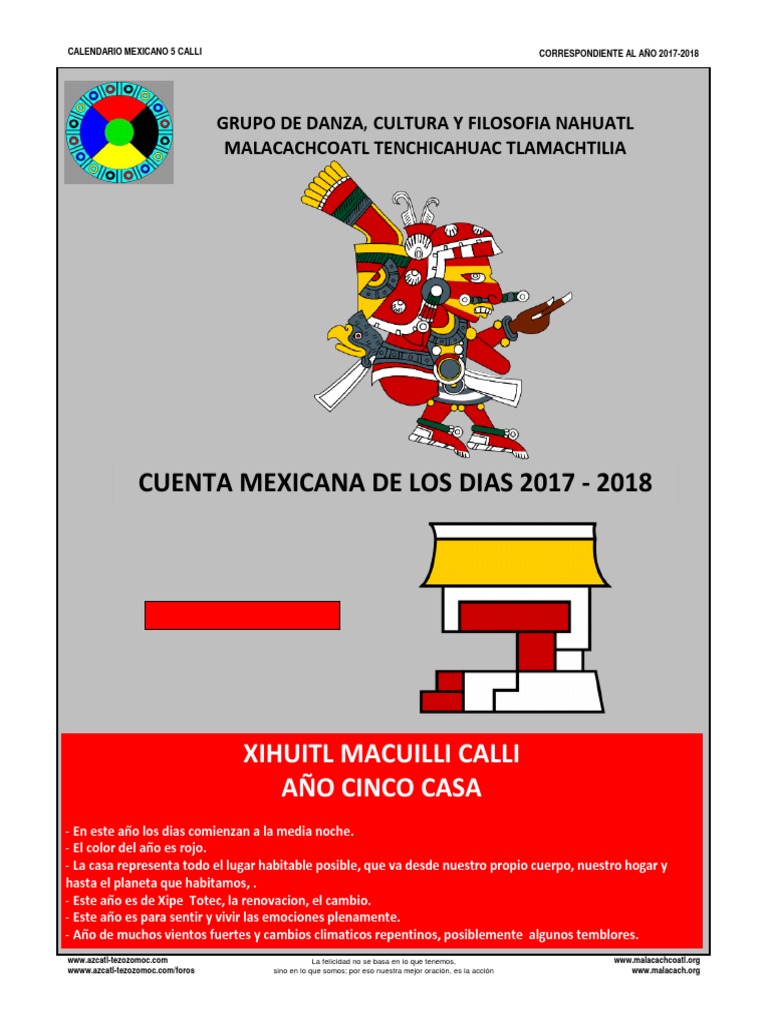 Macuilli Calli | PDF | Calendario