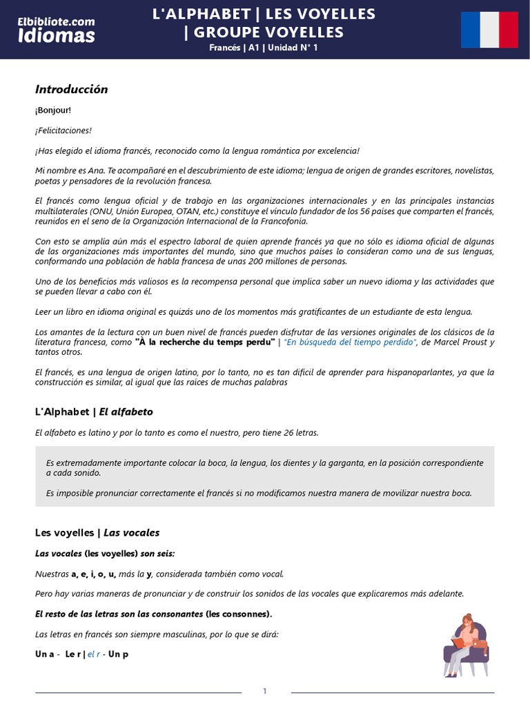 Adaptacion Francés A1 01 | PDF | Idioma francés | Lingüística