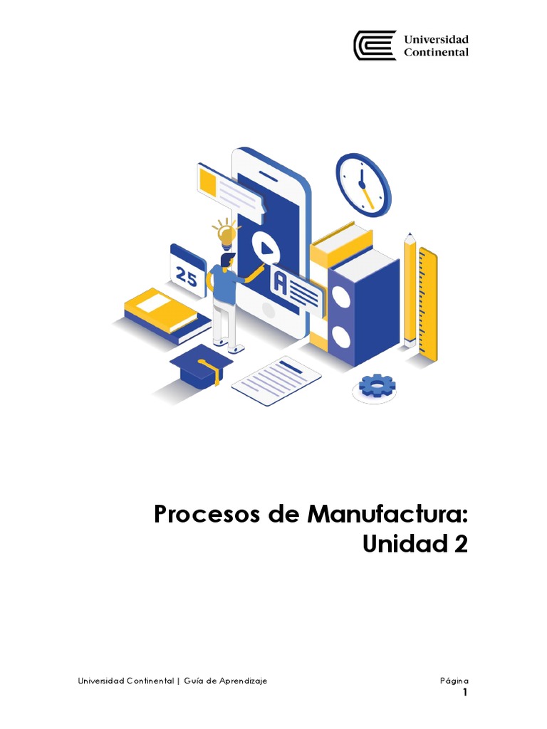 Guia - U - 2 - Procesos de Manufactura - UC1002 | PDF | Aprendizaje | Diseño