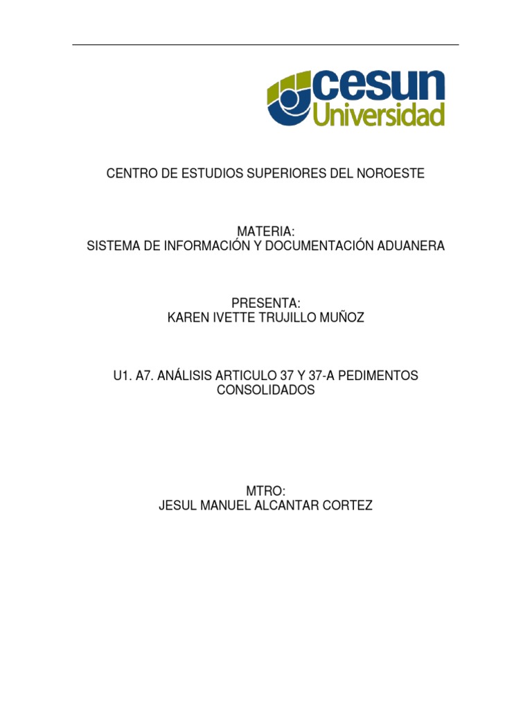 Análisis de Artículos 37 y 37-A Aduanas | PDF | Gobierno
