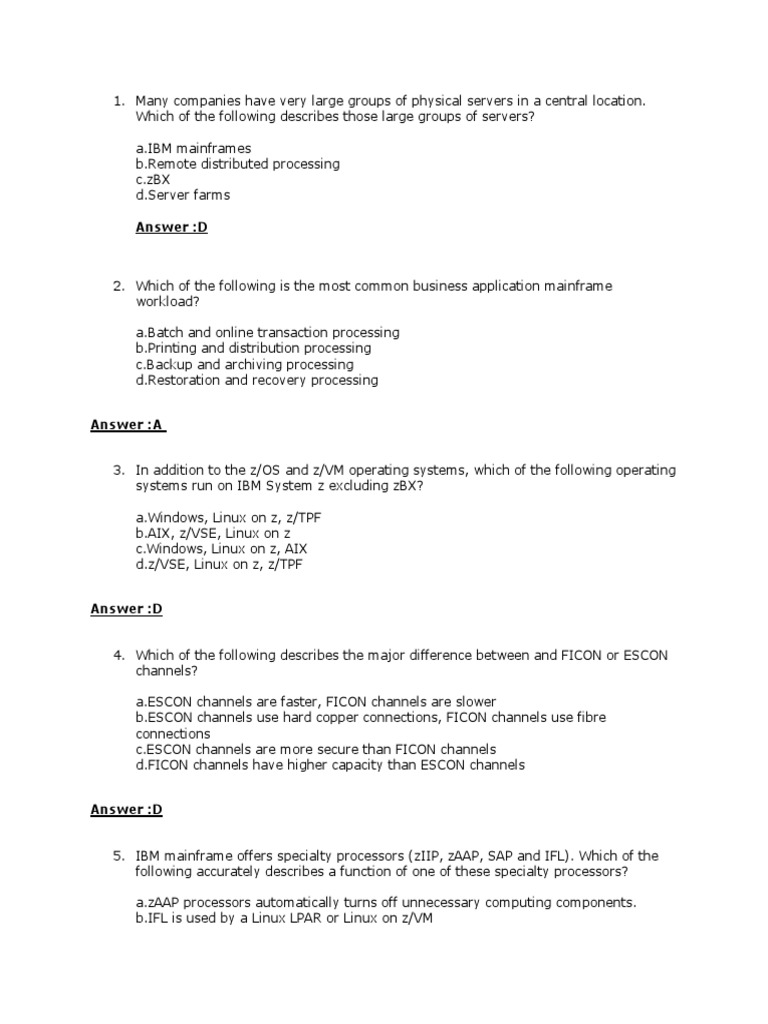 An In-Depth Look at IBM Mainframe Concepts and Technologies | PDF | Ibm ...